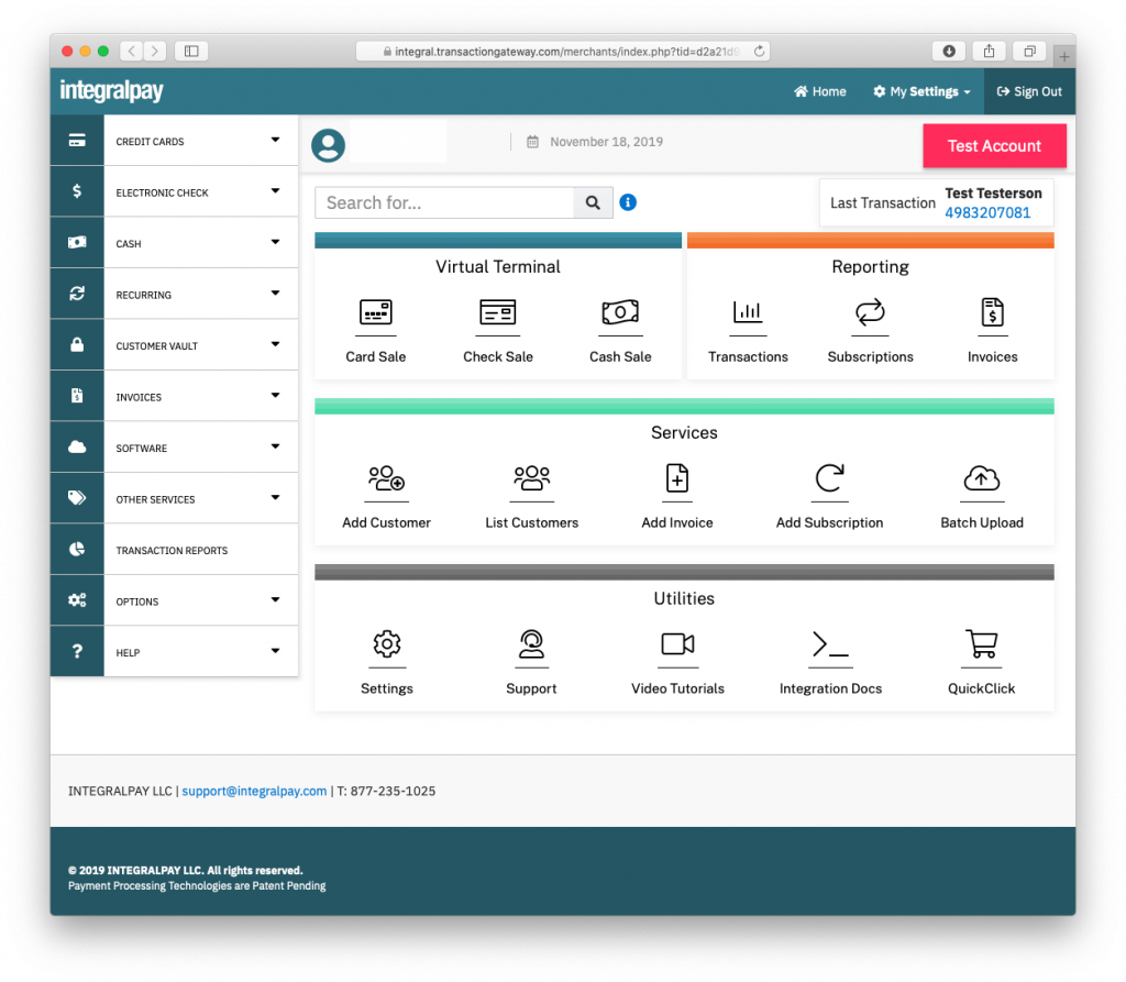 Payment Gateway - IntegralPay